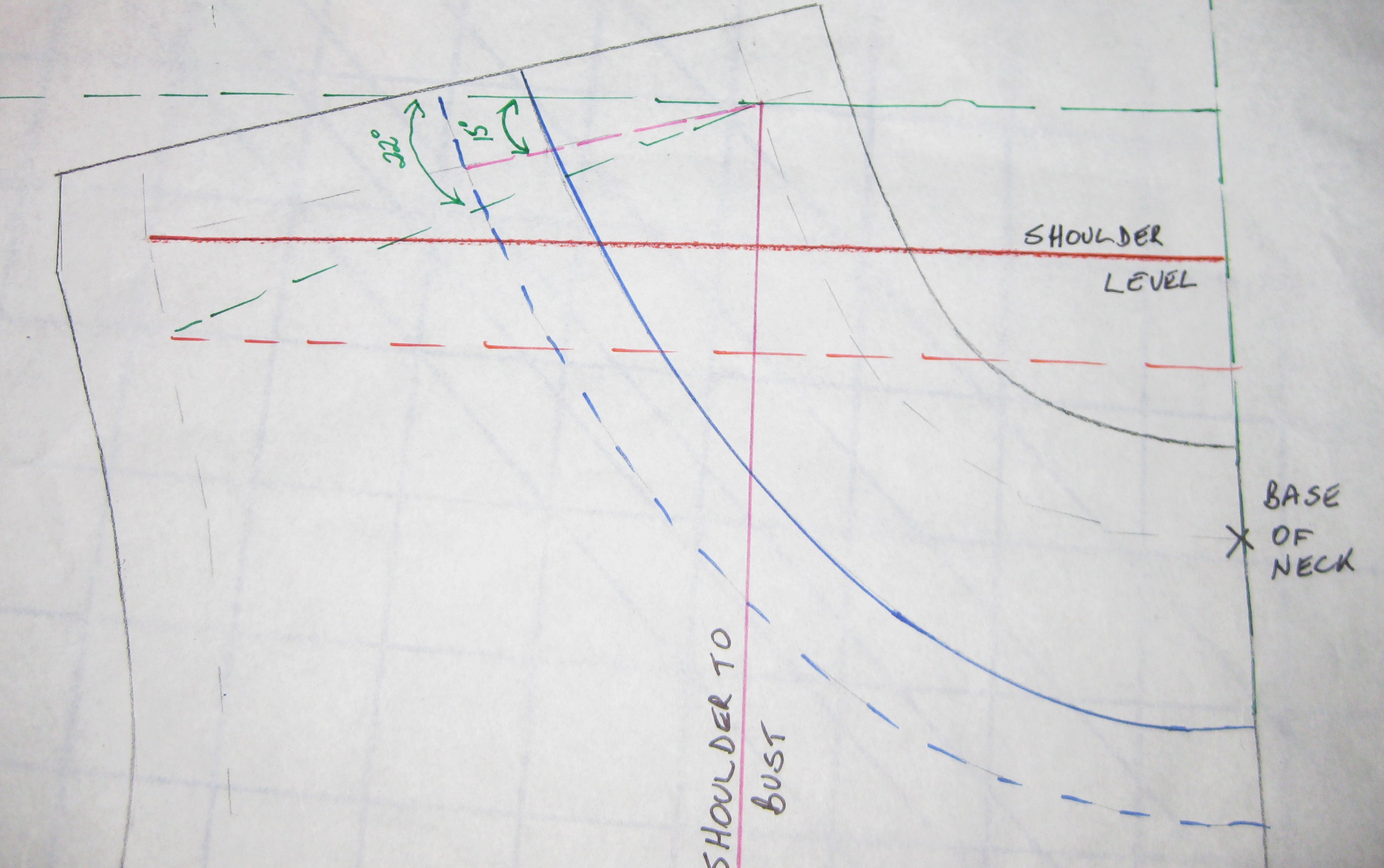 Initial Flat Pattern Adjustments and Fitting the Shoulder | Alison ...